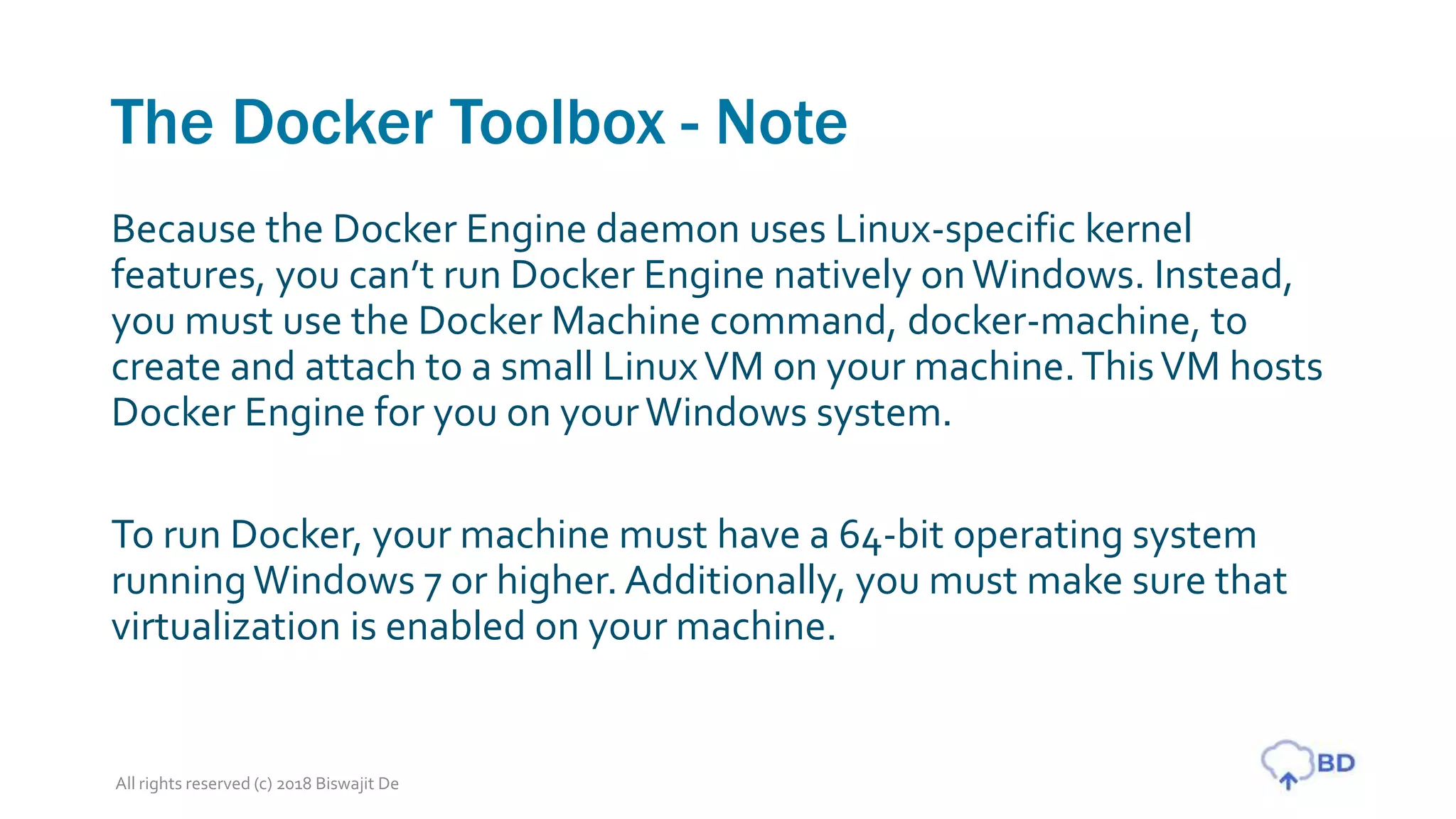 Part 7 Docker Toolbox - Windows | PPT