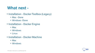 Part 7 Docker Toolbox - Windows | PPTX | Operating Systems | Computer Software and Applications