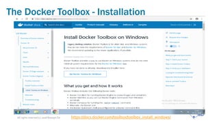 Part 7 Docker Toolbox - Windows | PPTX | Operating Systems | Computer Software and Applications
