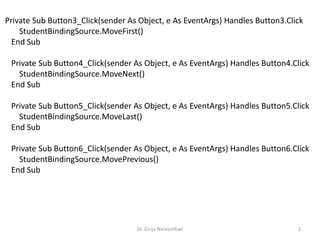 Part 7 navigating through recordset in vb.net | Databases | Computer Software and Applications