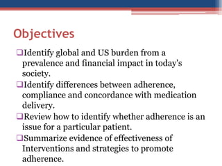 COPD Lecture 7 Medication adherence in chronic obstructive lung ...