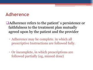 COPD Lecture 7 Medication adherence in chronic obstructive lung ...