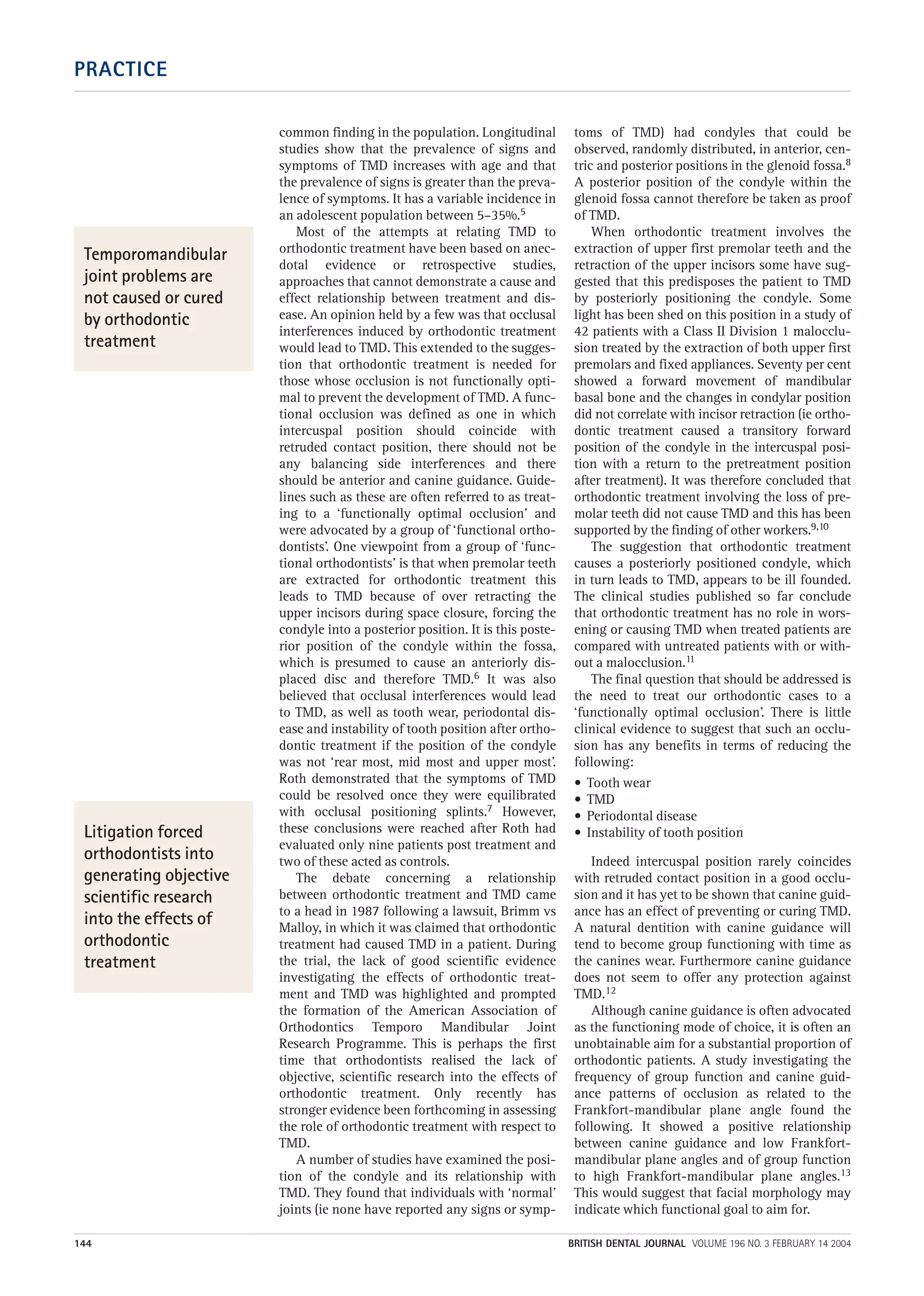 Part 7 fact and fantasy about orthodontics | PDF