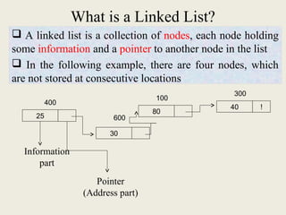 Data Structures- Part7 linked lists | PPT | Programming Languages | Computing
