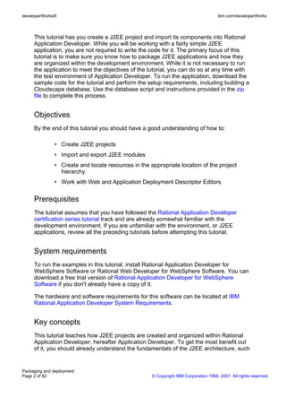 Part 7 packaging and deployment | PDF