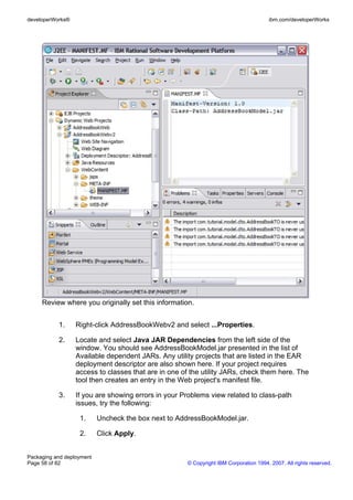 Part 7 packaging and deployment | PDF