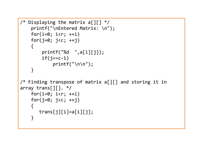 C Programming Language Part 8 | PPTX