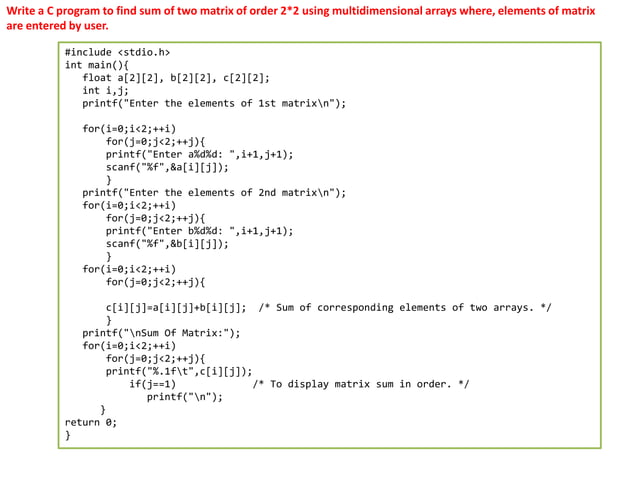 C Programming Language Part 8 | PPTX