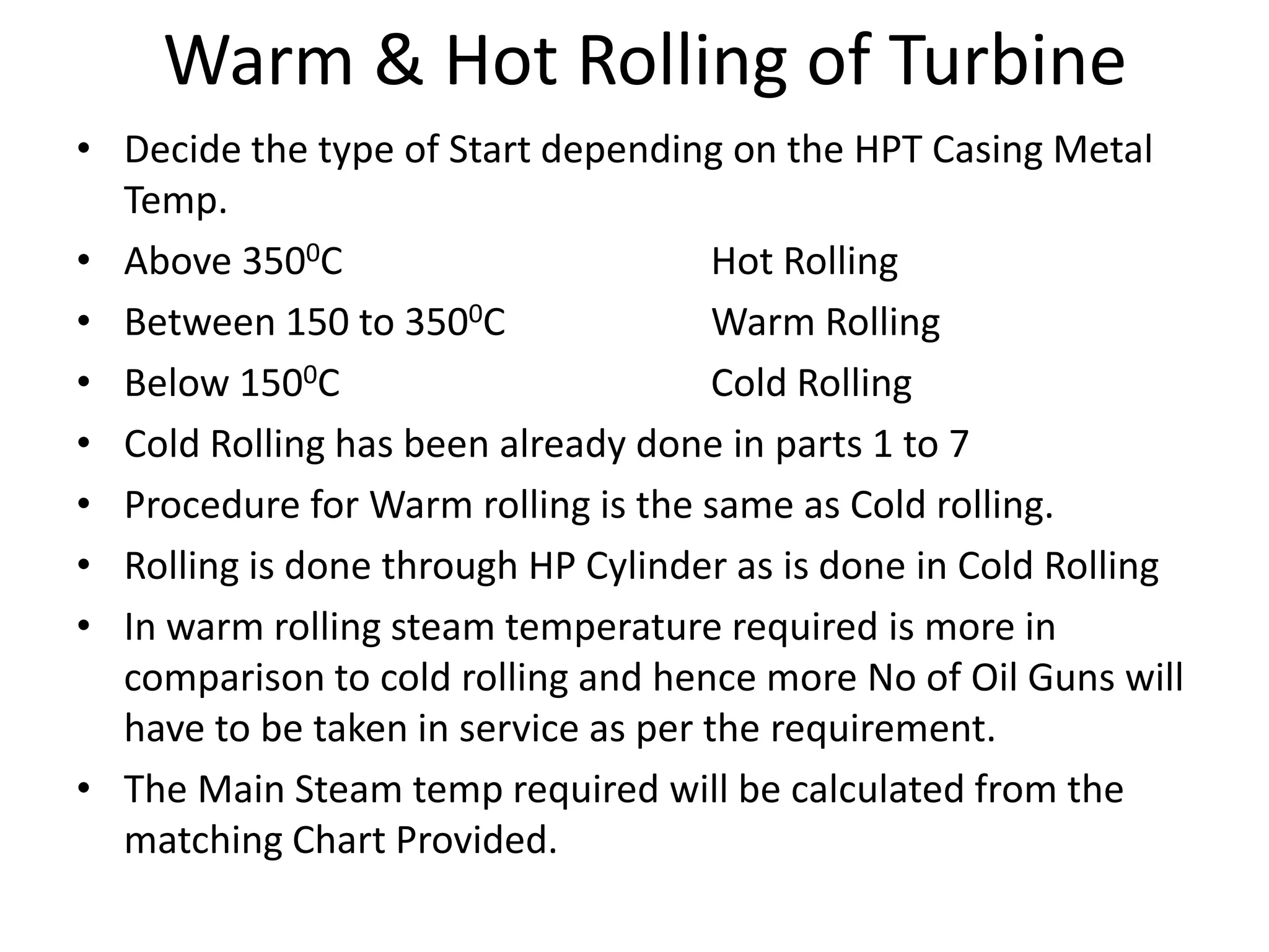 Thermal Power Plant Simulator, Cold, warm and Hot rolling of Steam ...