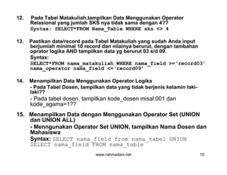 Part 9 10 - retrieving data lant.. | PPT