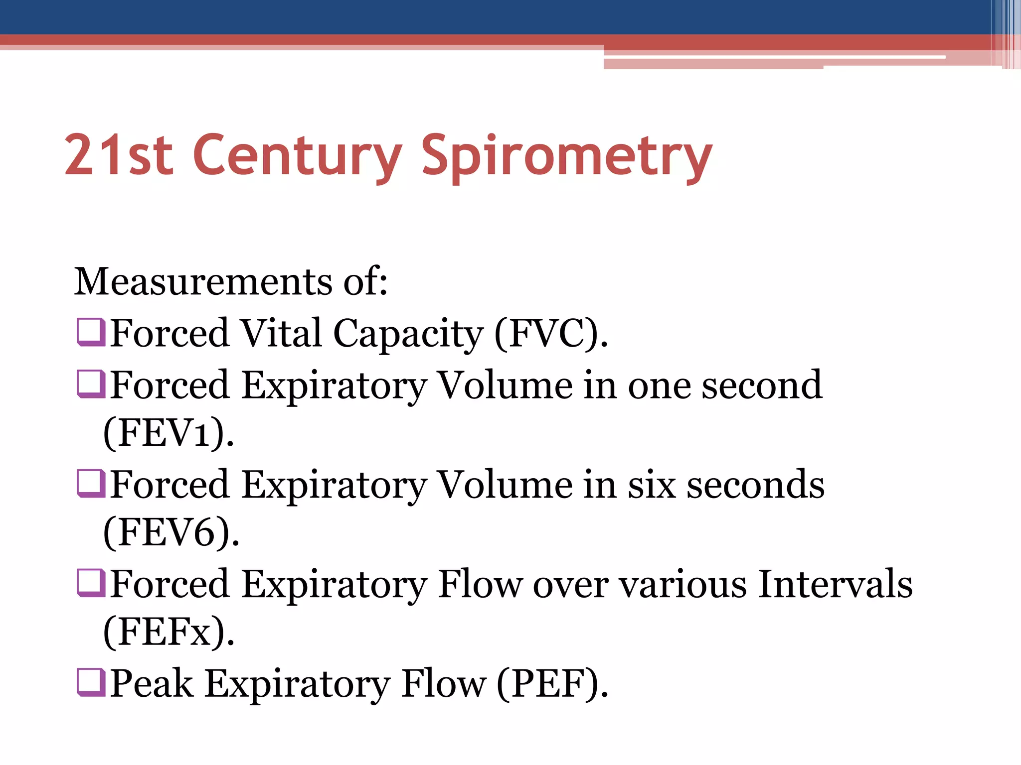 COPD Lecture 9 spirometry of obstructive lung diseases | PDF