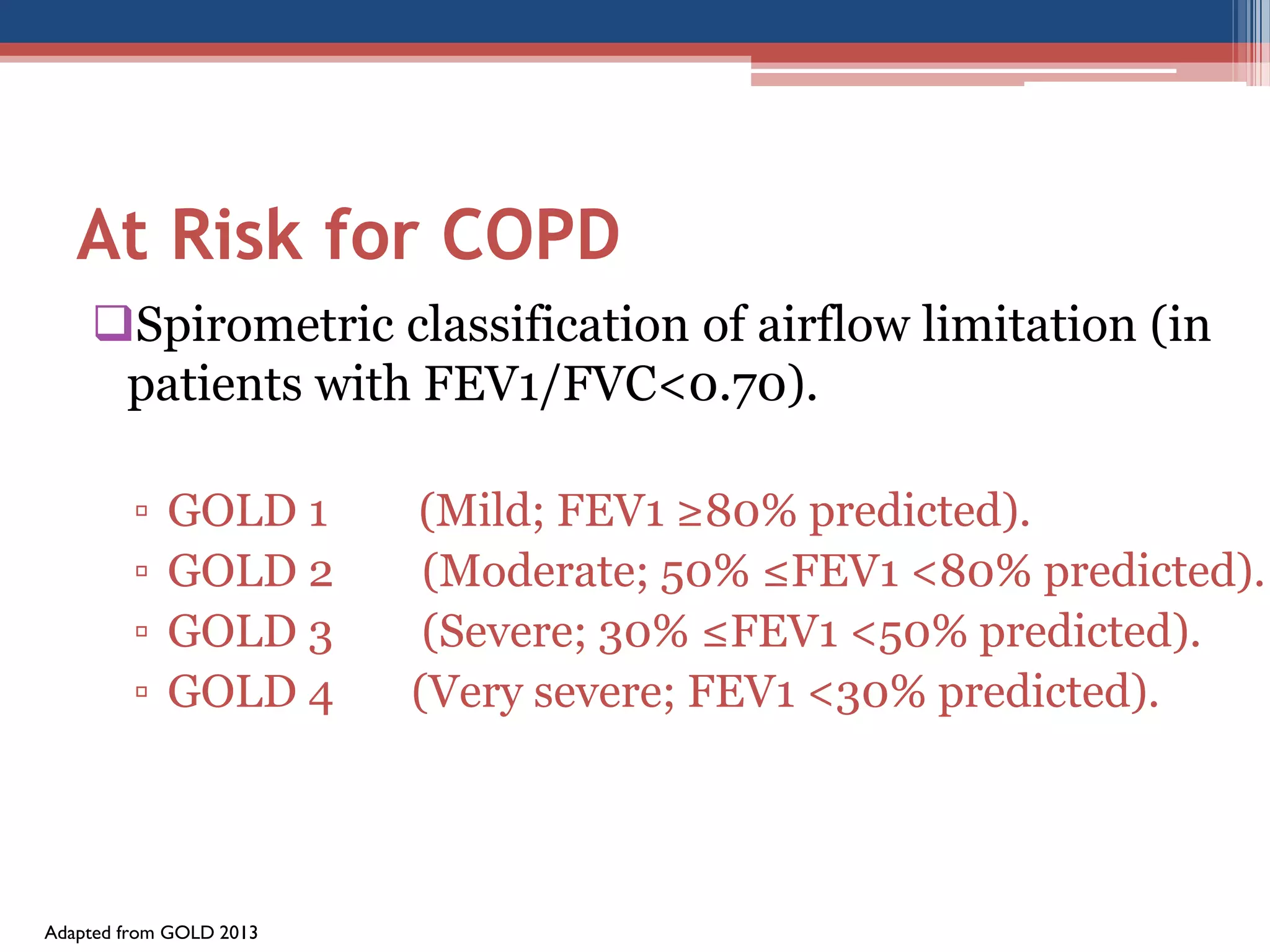 COPD Lecture 9 spirometry of obstructive lung diseases | PDF