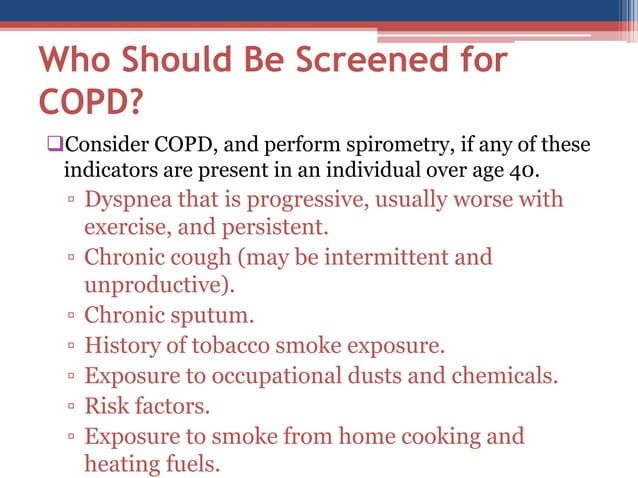 COPD Lecture 9 spirometry of obstructive lung diseases | PDF | Lung and ...