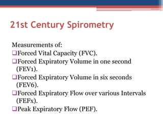 COPD Lecture 9 spirometry of obstructive lung diseases | PDF