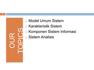 Part 9 terminologi analisis dan perancangan sistem | PPTX
