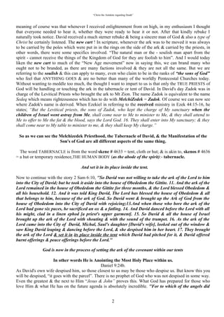 Part9 The Tabernacle Of David. | PDF | Christianity | Religion ...