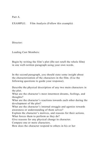 Part A.EXAMPLE Film Analysis (Follow this example).docx