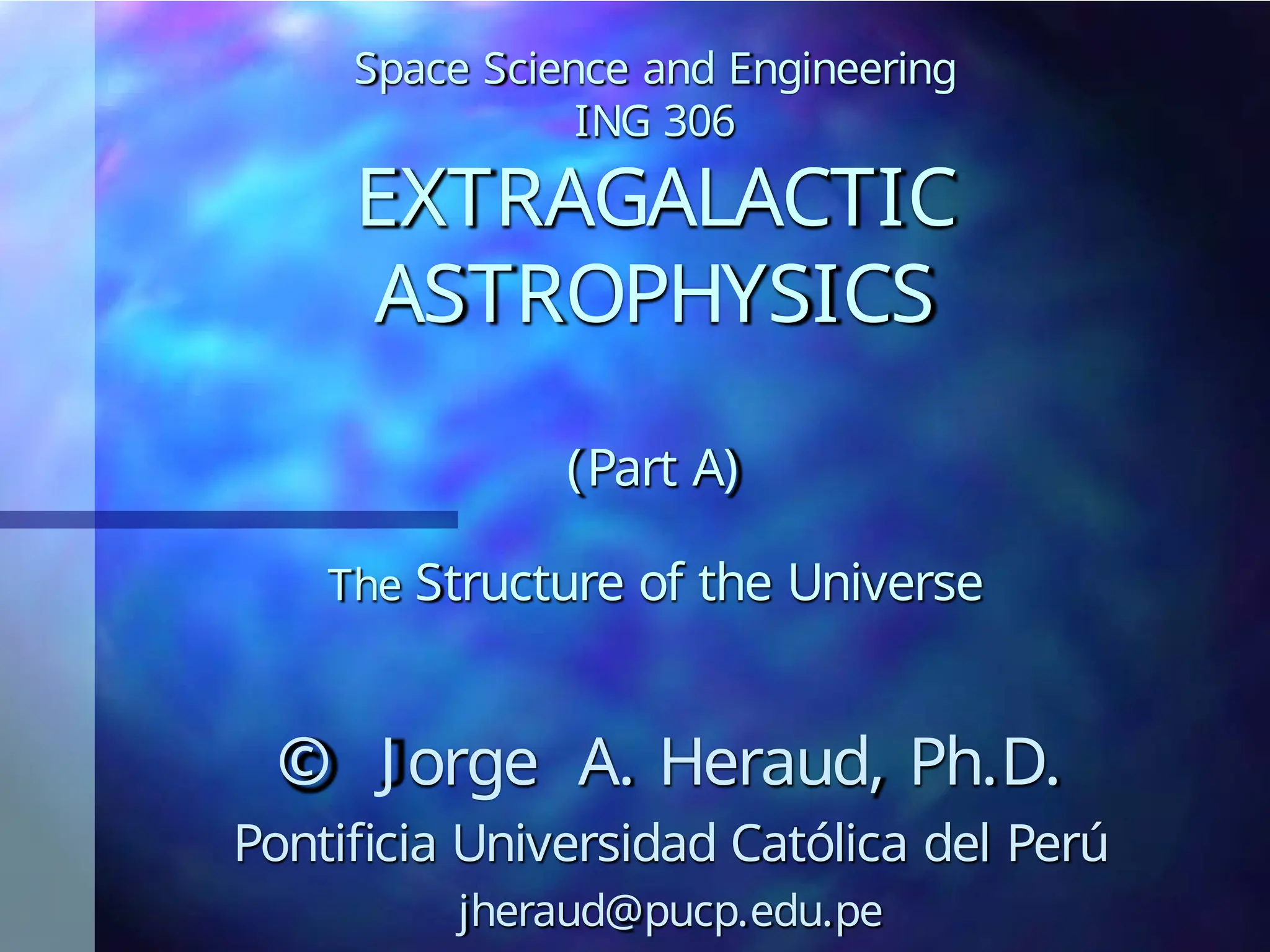 Part a - The Structure of the Universe - ENGLISH.ppt