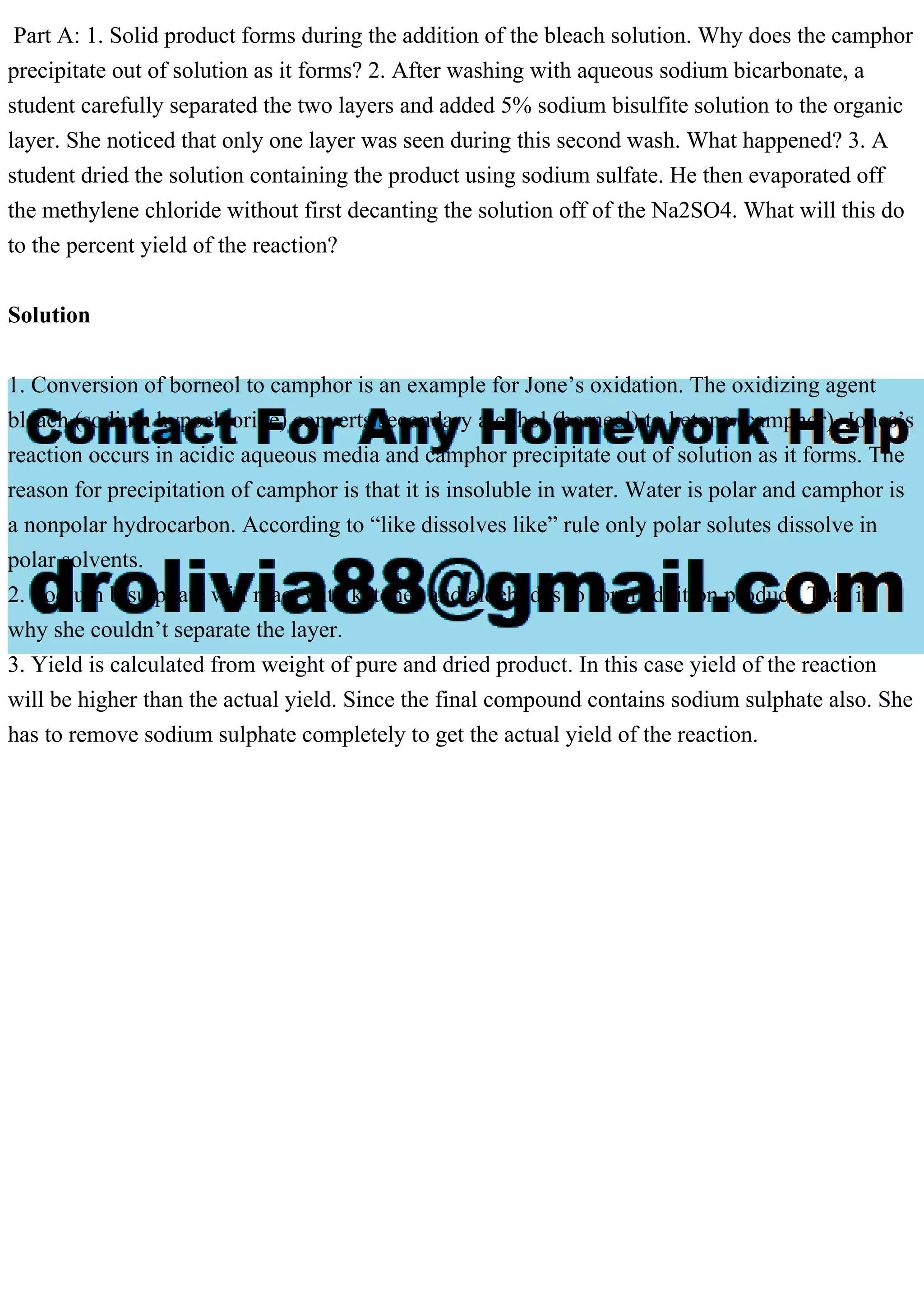 Part A 1. Solid product forms during the addition of the bleach solu.pdf