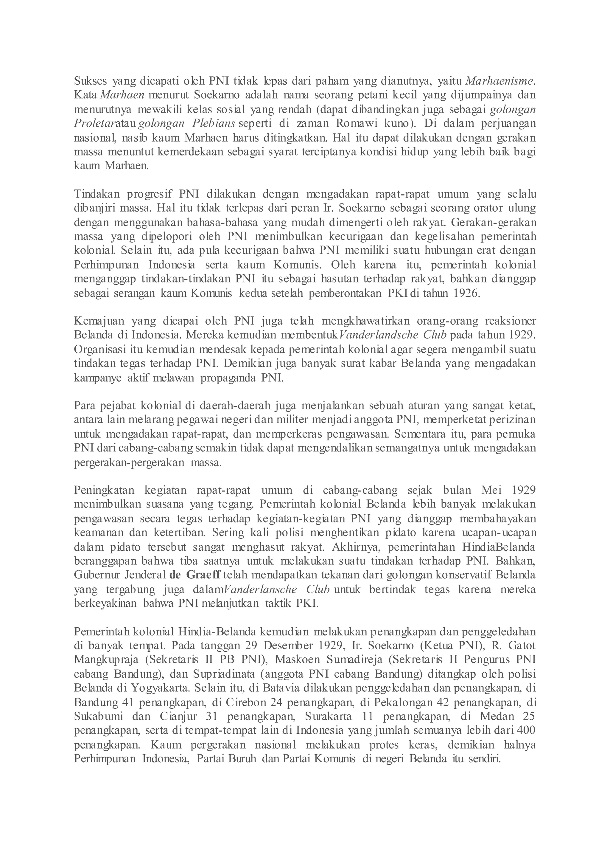 Partai Nasional Indonesia | DOCX