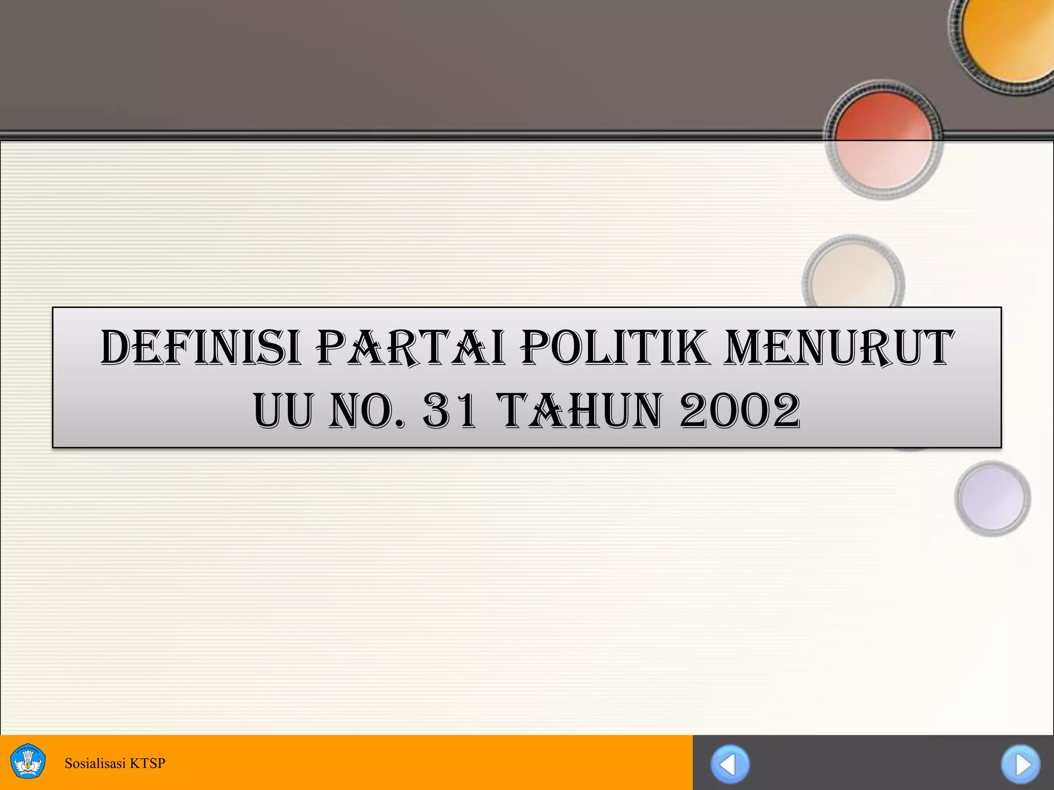 Partai politik | PPTX