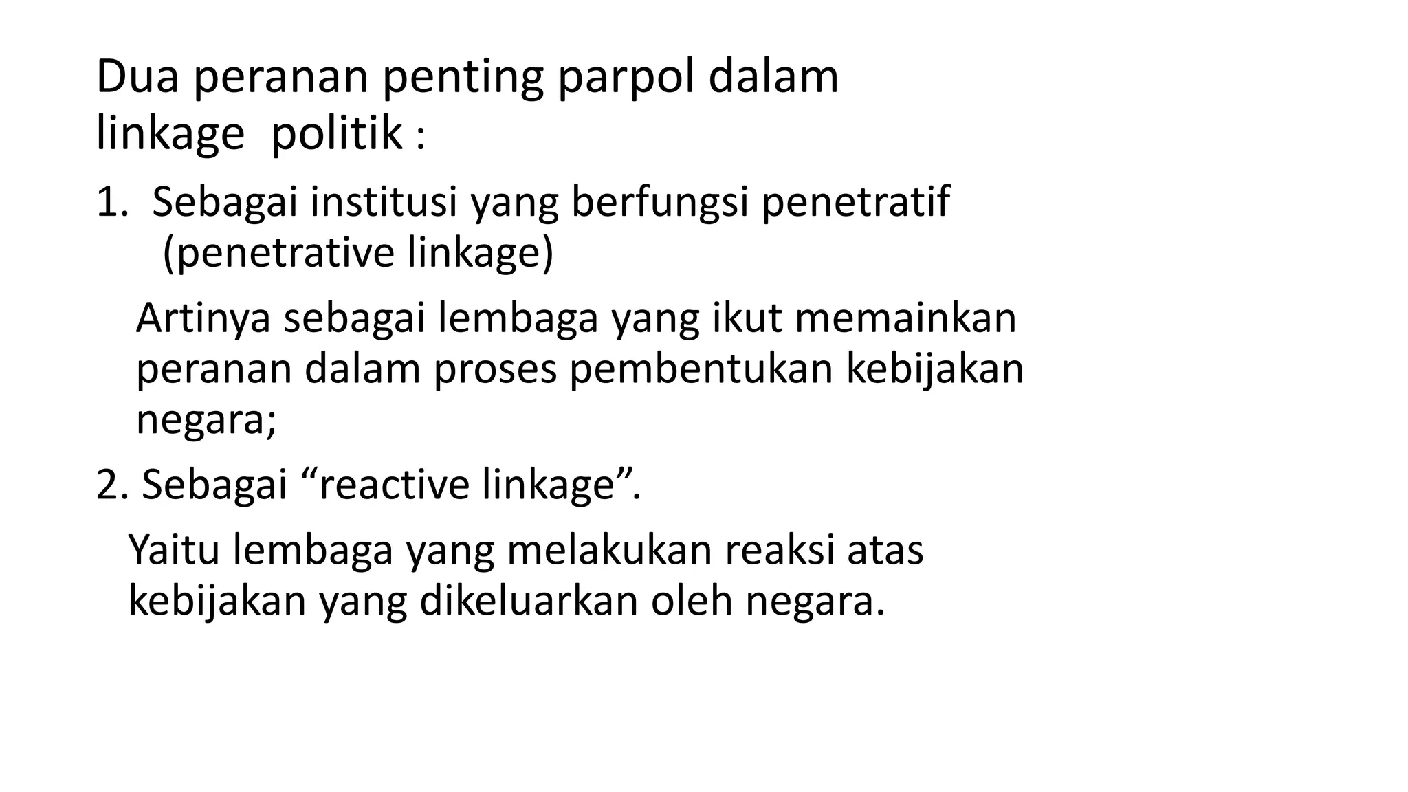 Partai Politik dan Sistem Politik di Indonesia | PPTX