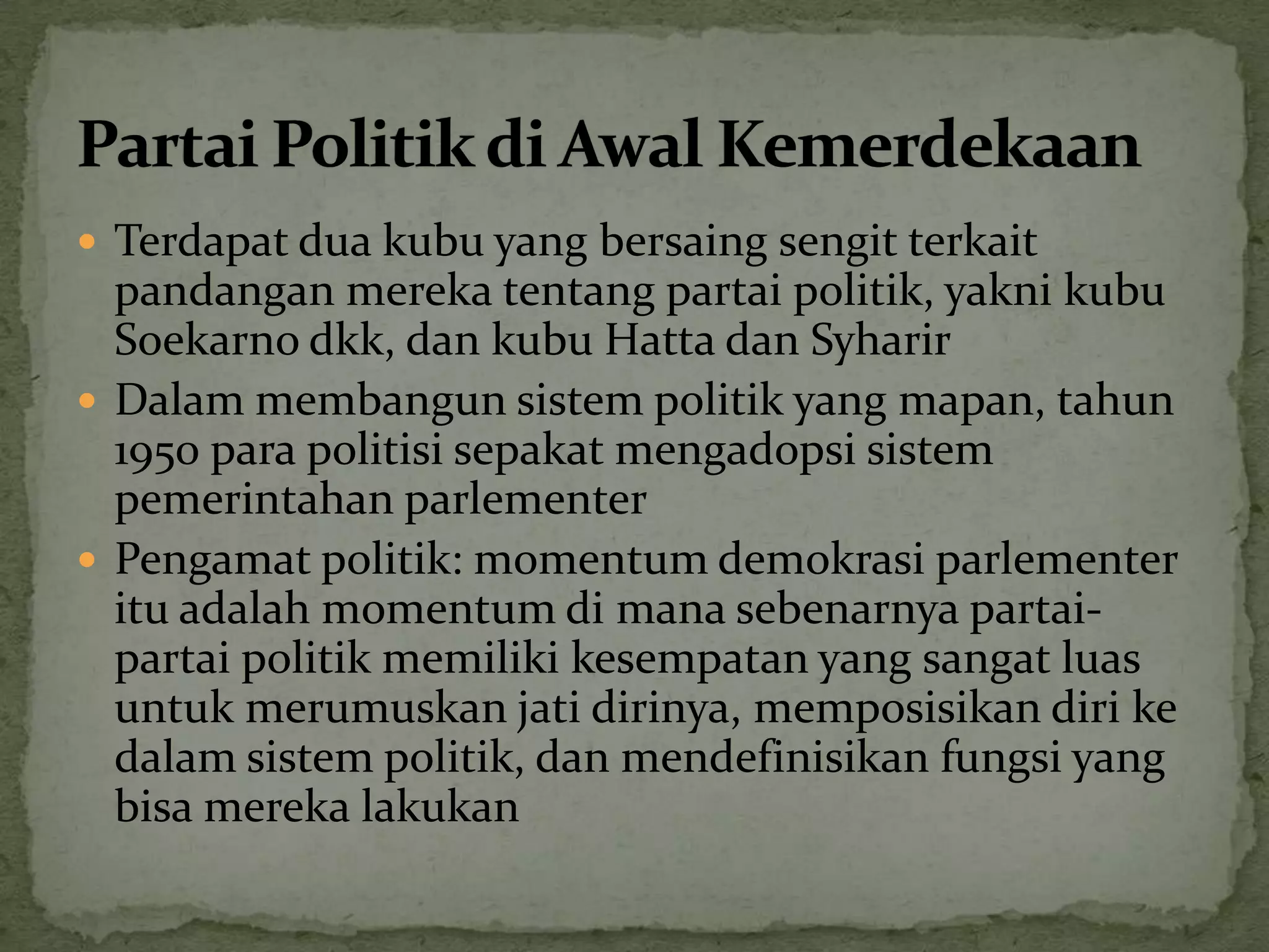 Partai politik sebagai kekuatan politik | PPTX