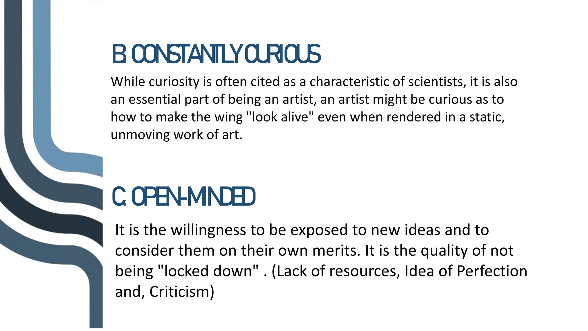 PART B. UNIT 1 REPORT.pptx The Artist Mindset in the Elementary Grades ...