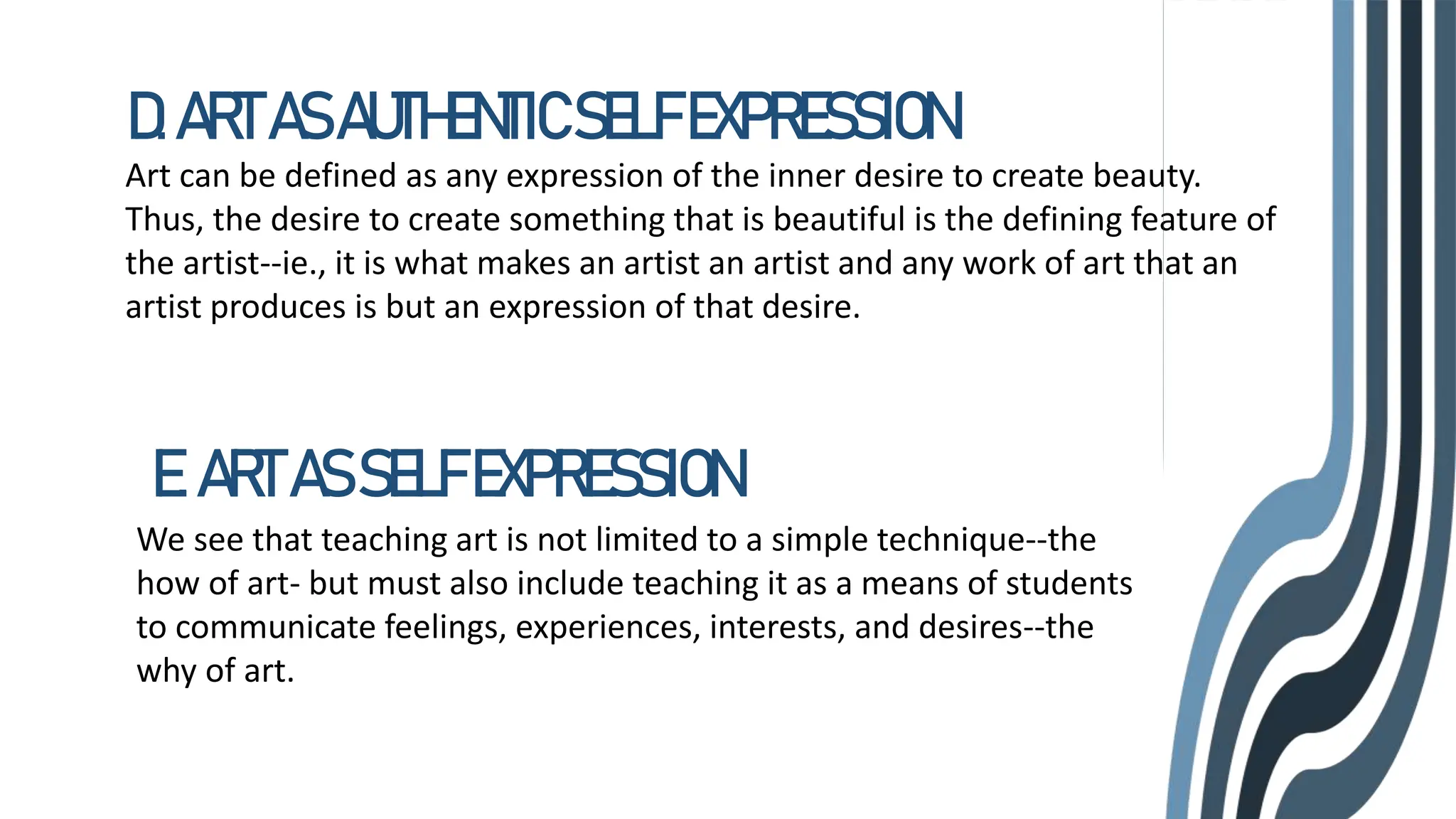 PART B. UNIT 1 REPORT.pptx The Artist Mindset in the Elementary Grades ...