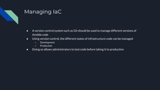 Automating with ansible (Part B) | PPT
