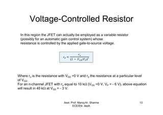 Basic construction and operation FET and MOSFET PPT UNIT 2.pdf