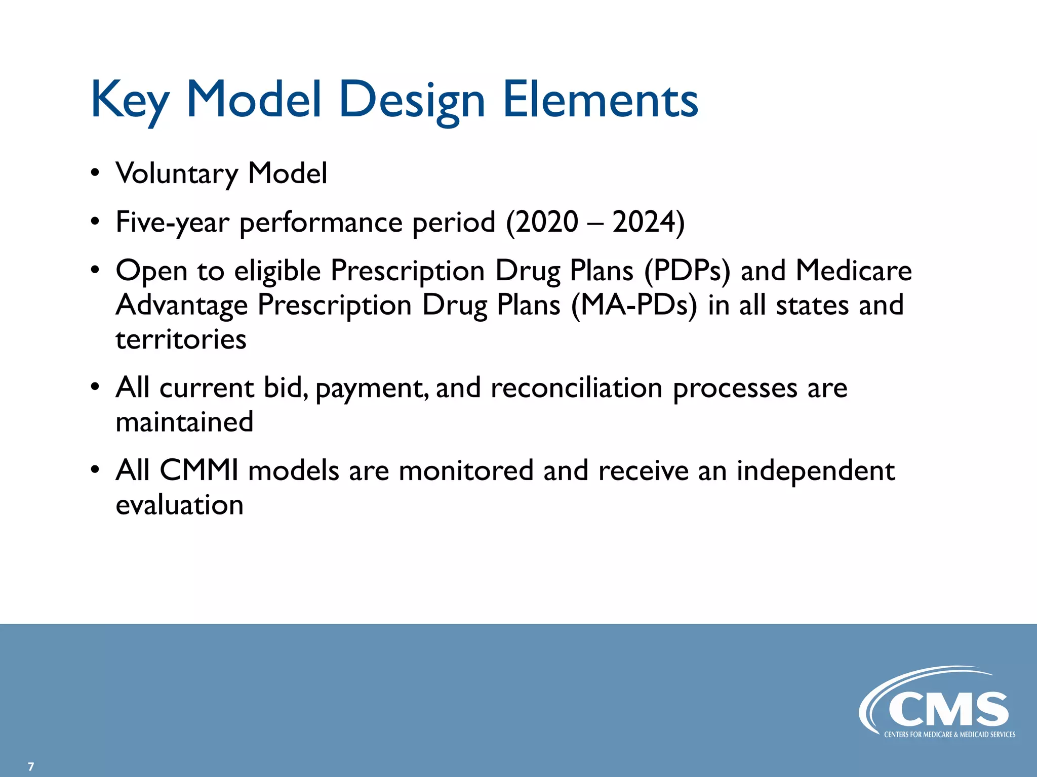 Webinar: Part D Payment Modernization Model - Overview Repeat | PDF