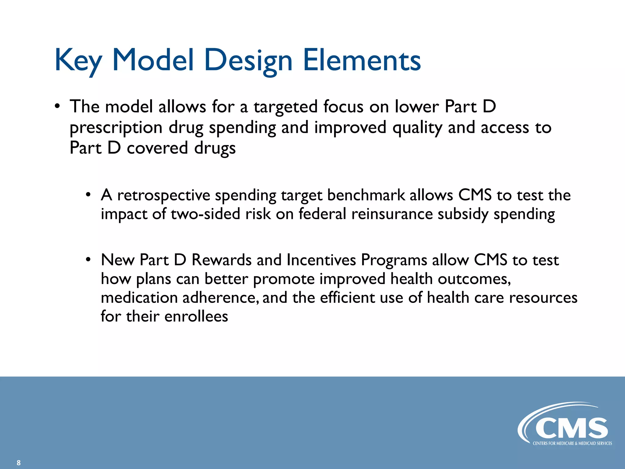 Webinar: Part D Payment Modernization Model - Overview Repeat | PDF