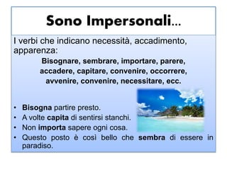 Parte a forma impersonale | PPTX