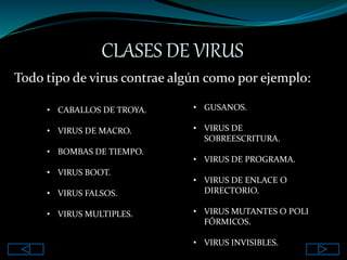 virus informaticos | PPTX | Antivirus Software | Computer Software and ...