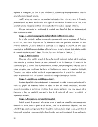 Parteneriate educationale - premise ale eficientizarii educatiei ...