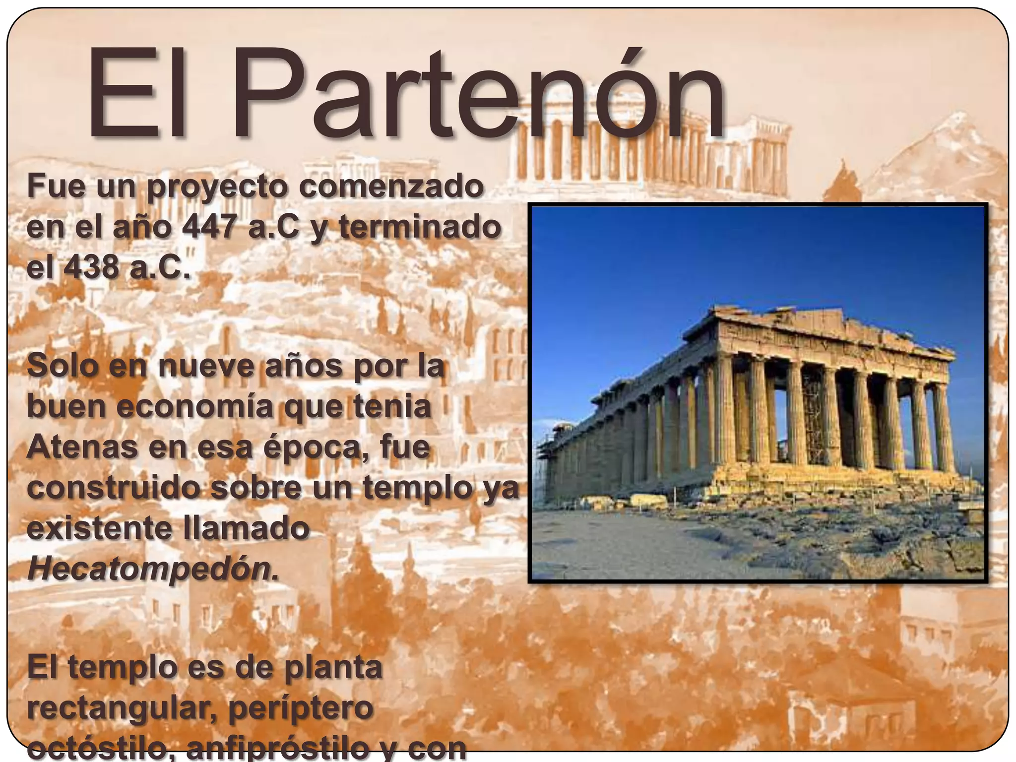 Partenon Análisis Arquitectonico | PPTX