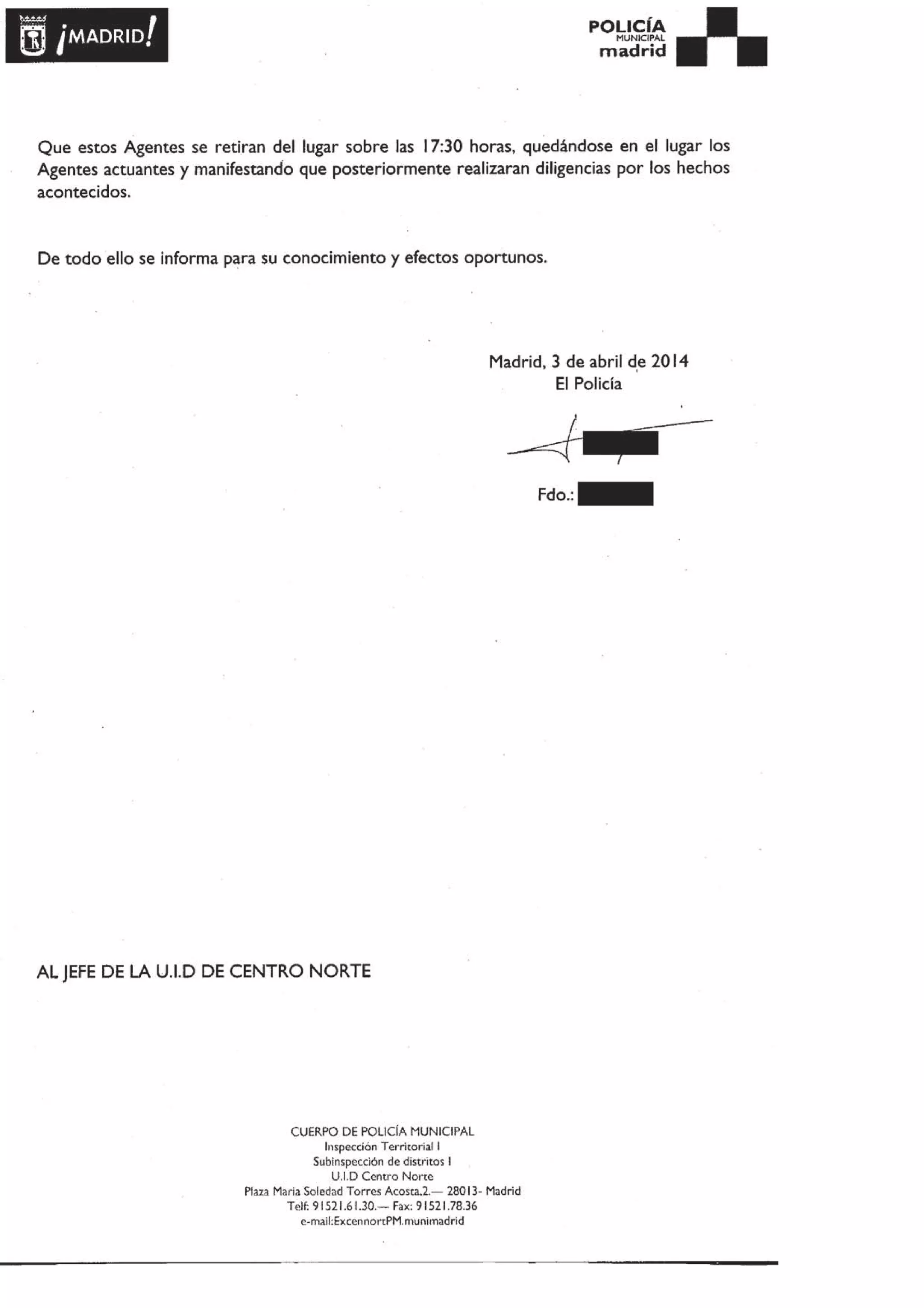 Parte policial | PDF