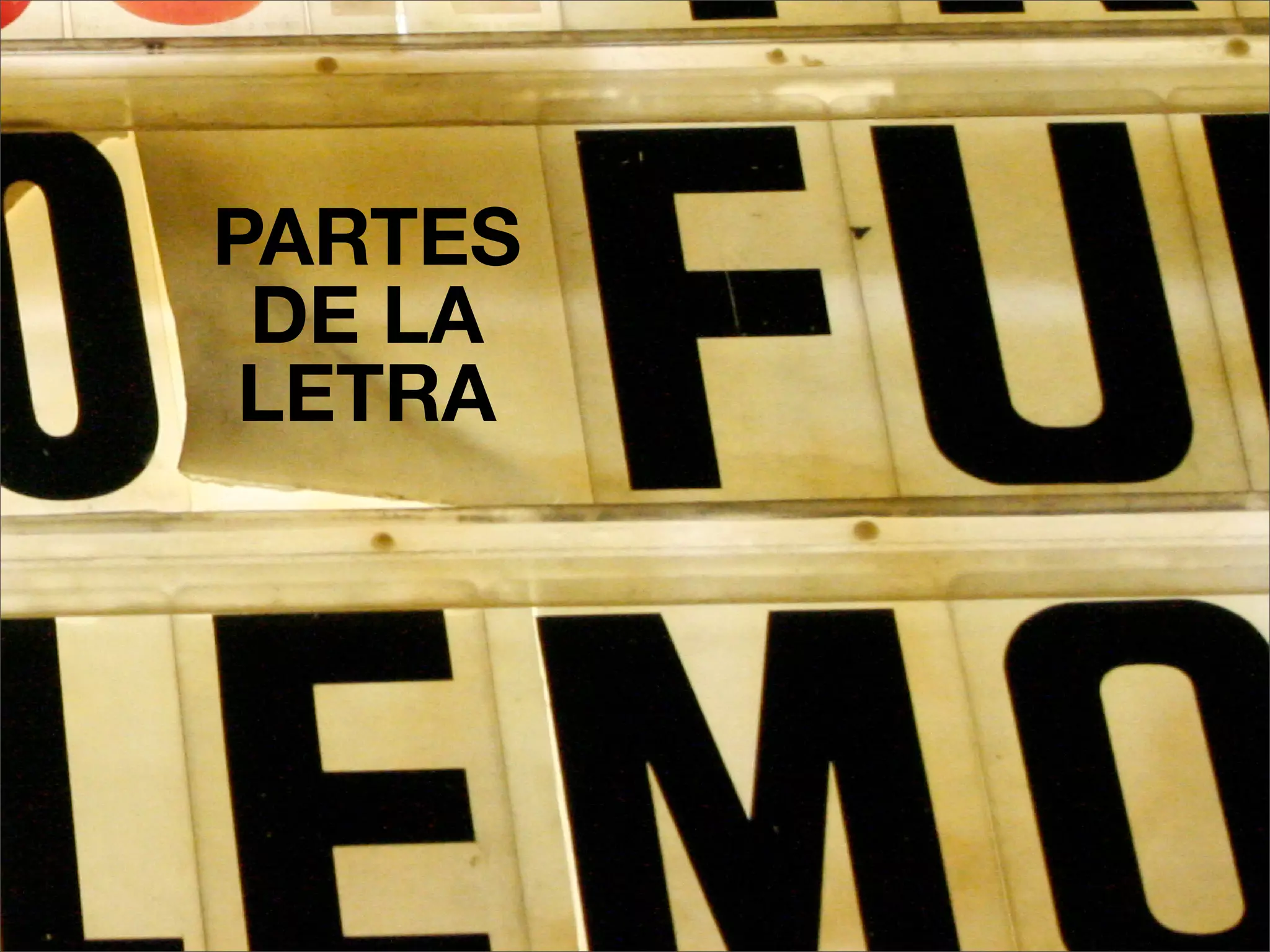 Partes de la letra | PDF