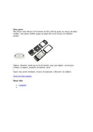 Partes celulares | DOCX