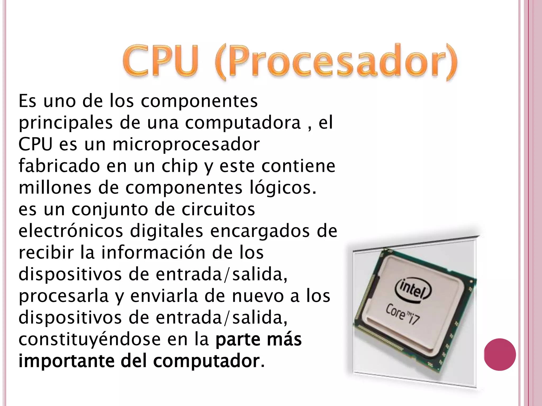 Partes de la CPU | PPTX