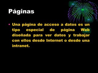 Partes de access | PPT