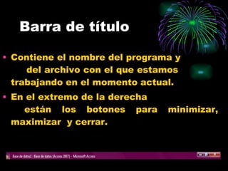 Partes de access | PPT