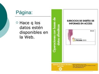 Partes de access | PPT
