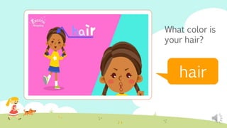 Partes de la cara con audio | PPTX