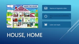 Presentación partes de la casa/Parts of the house | PPTX