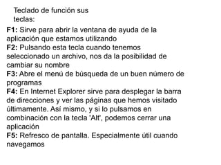Partes de la computadora y el teclado | PPTX