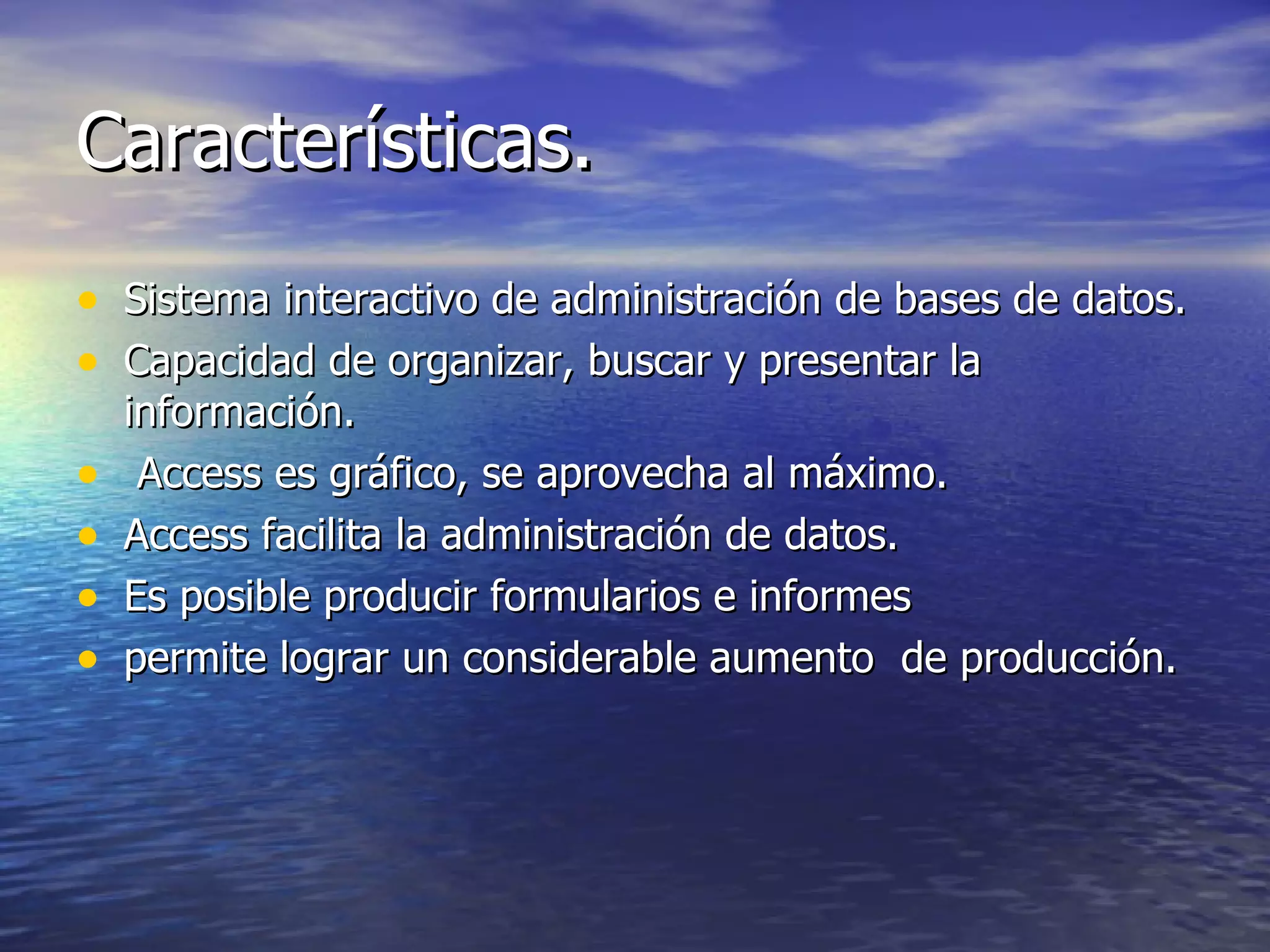 Partes de la ventana de acces | PPT
