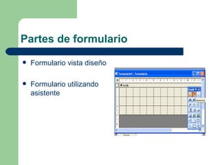 Partes de la ventana de access | PPT