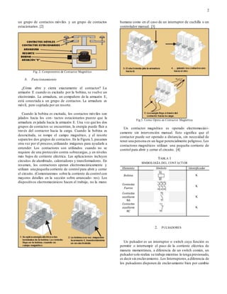 Partes del Contactor y Pulsadores | DOCX